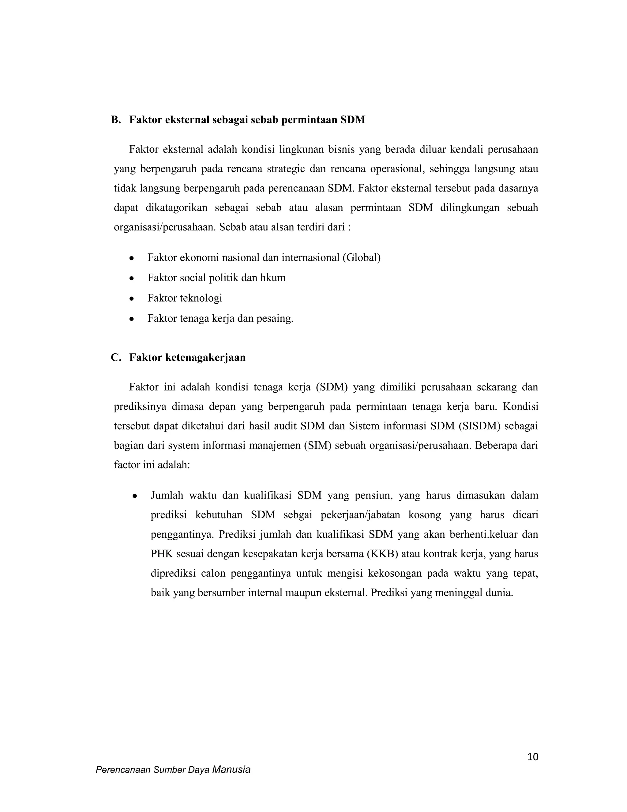 perencanaan SDM | PDF