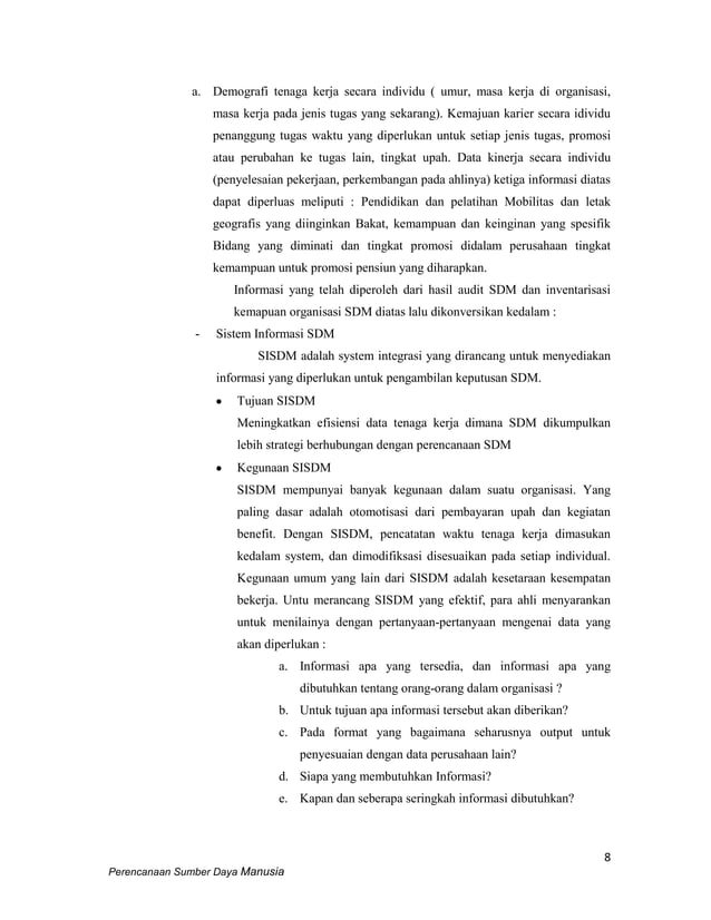 perencanaan SDM | PDF