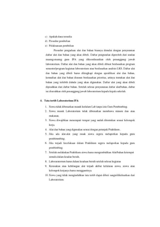 Bab ii rencana kegiatan laboratorium ipa | PDF