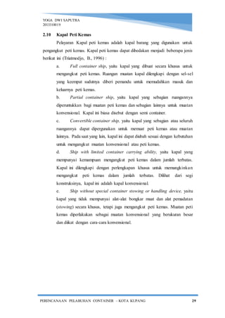 PERENCANAAN PELABUHAN PETI KEMAS - BAB II | DOCX