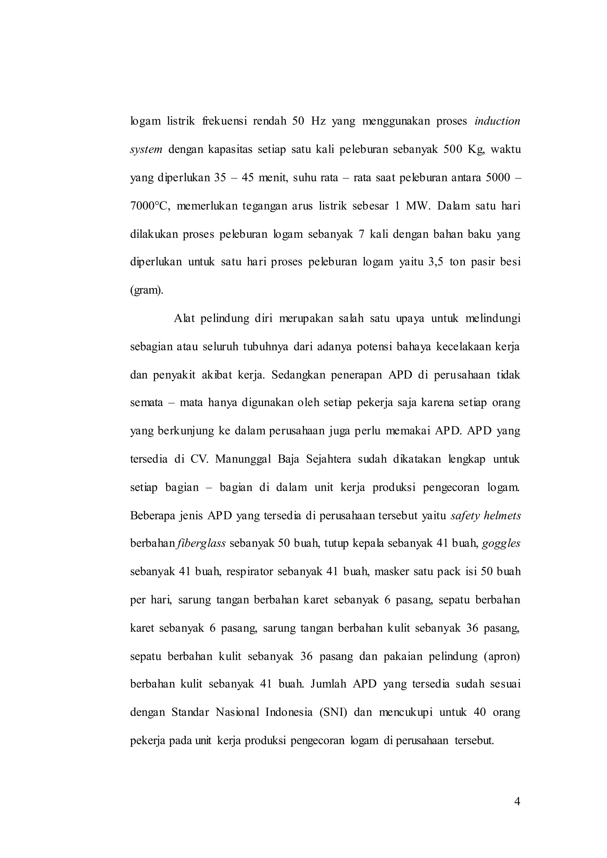 Bab i jurnal pengecoran logam | DOCX