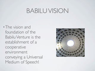 Babilu Venture | PPT