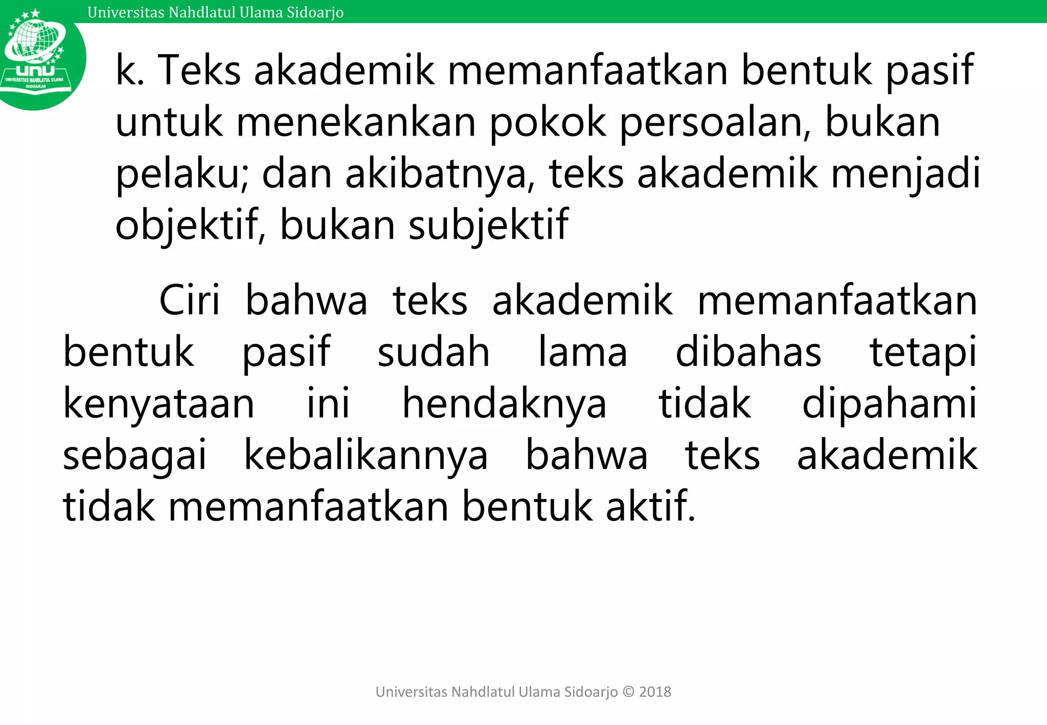 Bab 1 mengeksplorasi_teks_akademik_dalam_genre_makro[1] | PPT