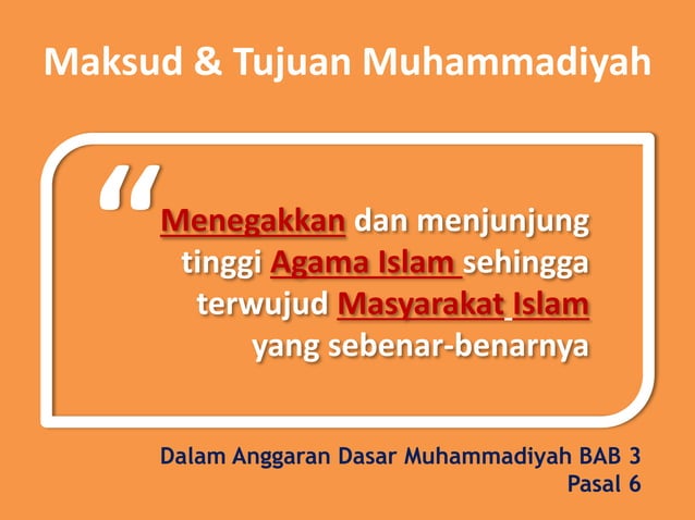 Muhammadiyah sebagai gerakan Islam | PPTX