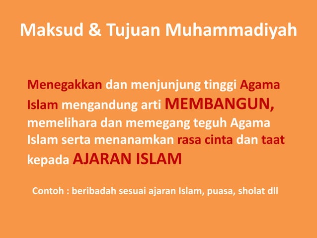 Muhammadiyah sebagai gerakan Islam | PPTX