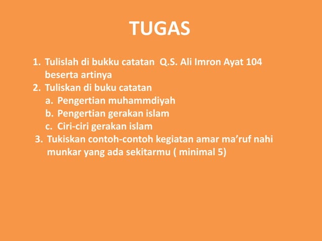 Muhammadiyah sebagai gerakan Islam | PPTX