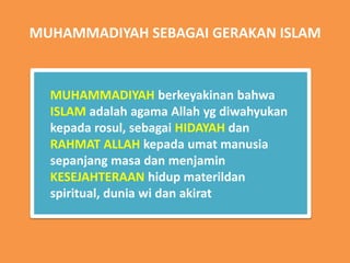 Muhammadiyah sebagai gerakan Islam | PPTX