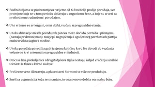 Babinje i anatomske promjene u babinjama | PPTX