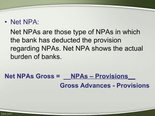 Non Performing Assets (NPA) | PPT