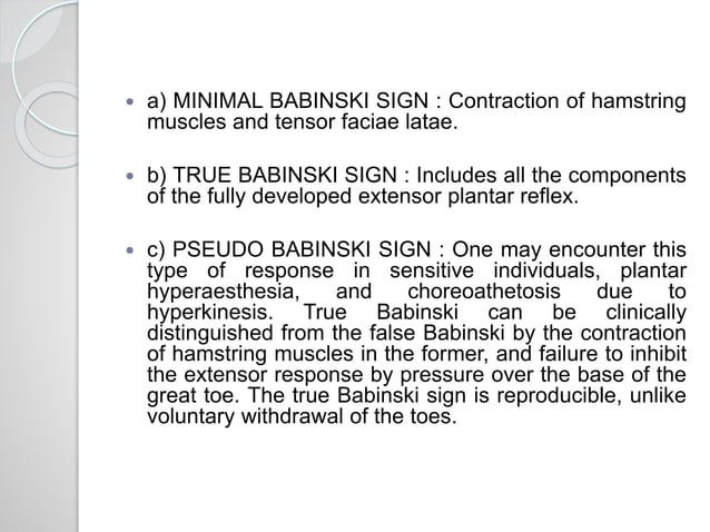 Babinski Sign | PPTX | Death, Injury, or Military Conflict | Sensitive ...