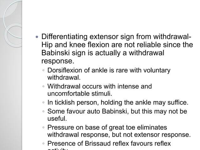 Babinski Sign | PPTX | Death, Injury, or Military Conflict | Sensitive ...