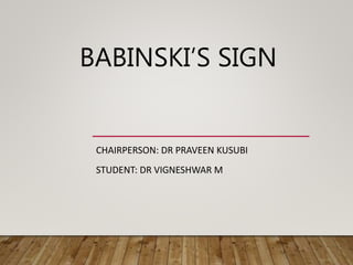 Babinski Sign | PPTX