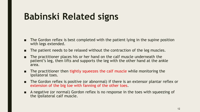Babinski sign and related signs.pptx | Death, Injury, or Military ...