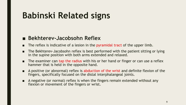 Babinski sign and related signs.pptx | Death, Injury, or Military ...
