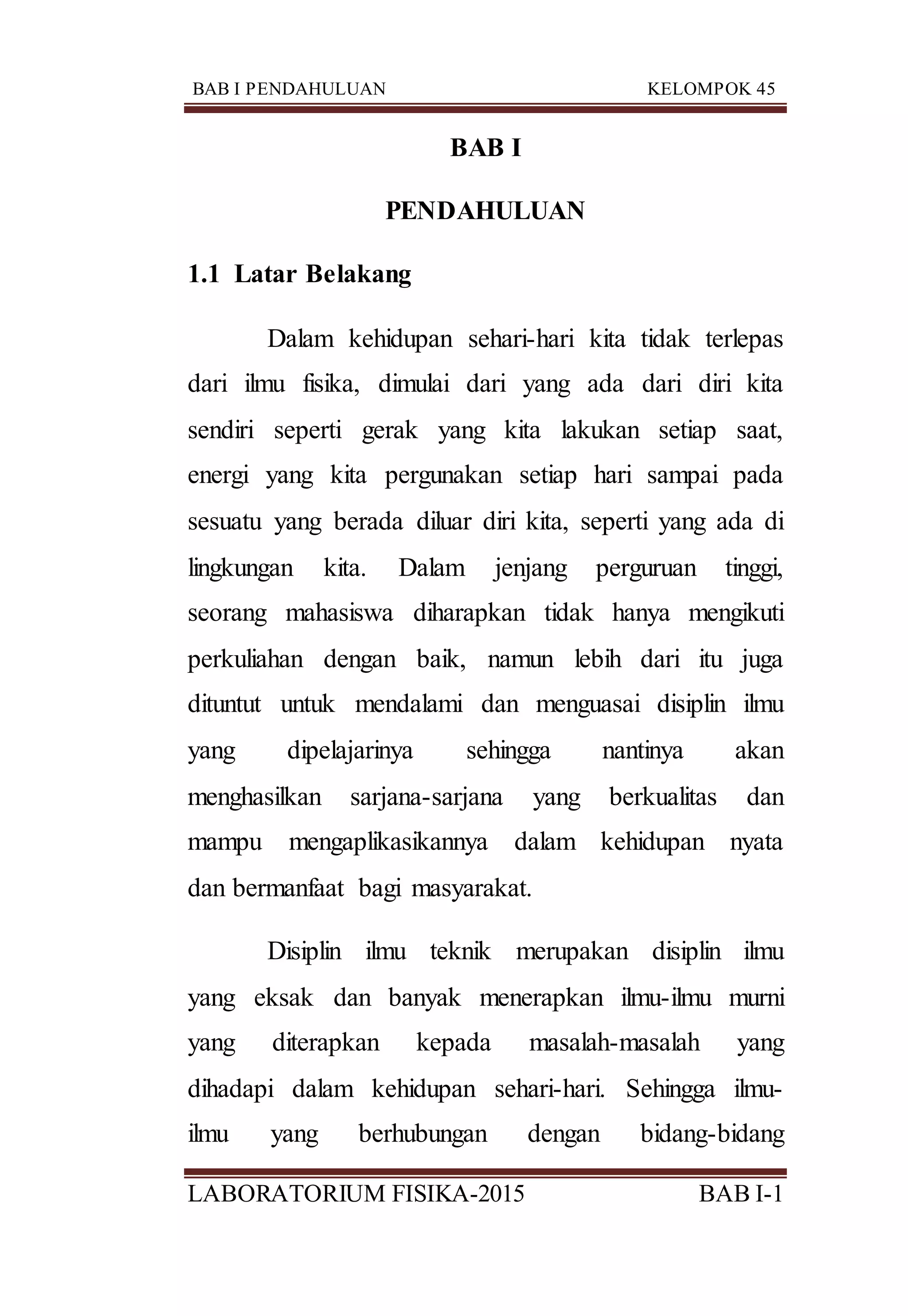 Bab i pendahuluan | PDF