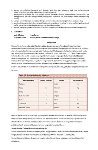 Bab I Pengukuran, FISIKA Kelas X K-13 | PDF