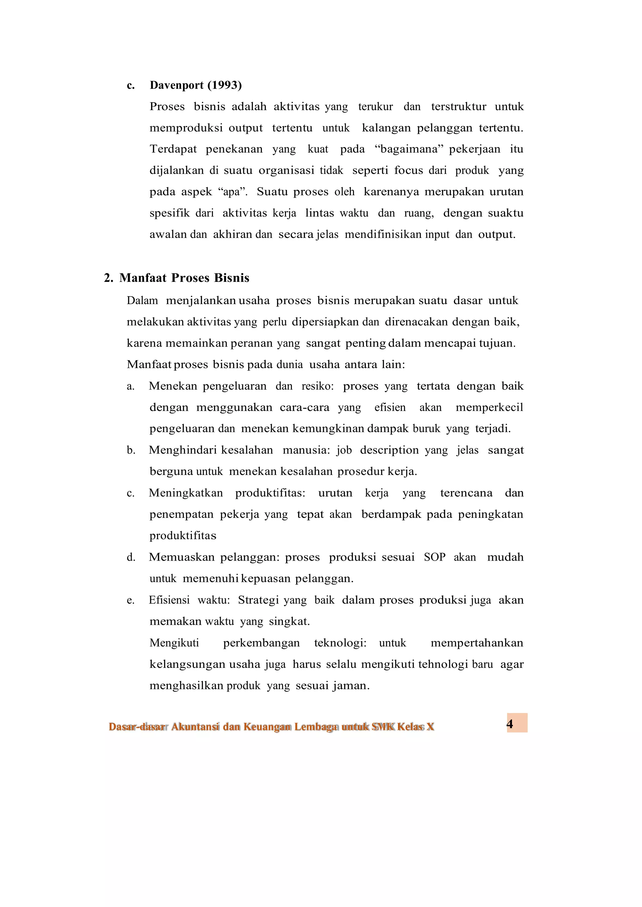 Bab i proses bisnis di bidang akuntansi | PDF