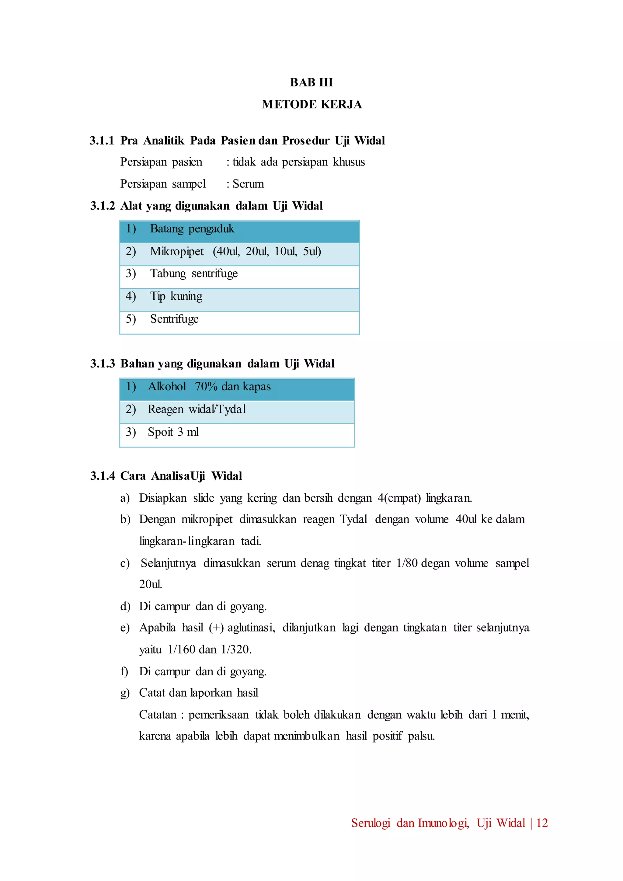 MAKALAH UJI WIDAL | DOCX