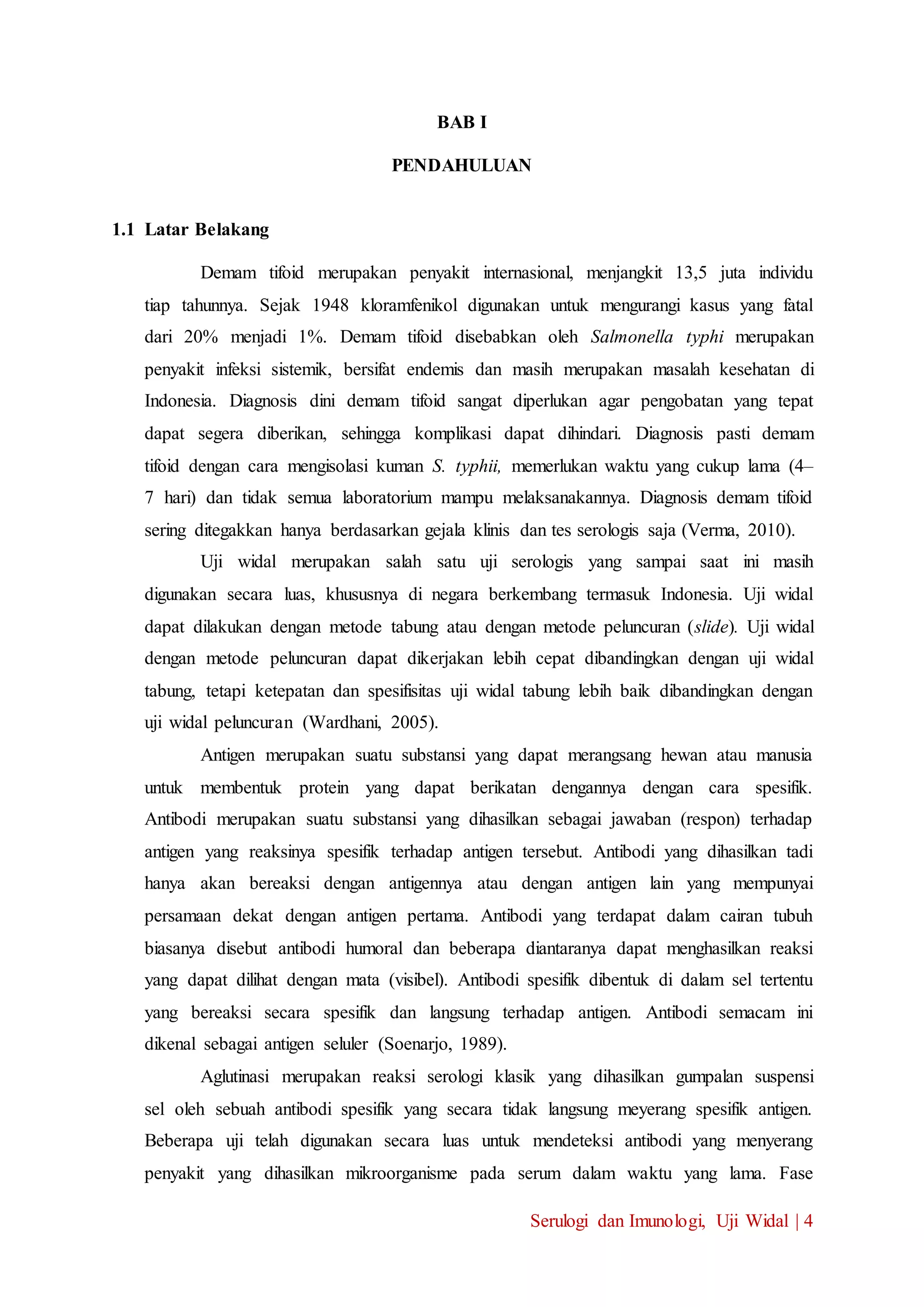 MAKALAH UJI WIDAL | DOCX