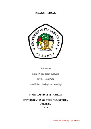 MAKALAH UJI WIDAL | DOCX