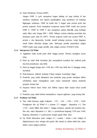 MAKALAH UJI WIDAL | DOCX