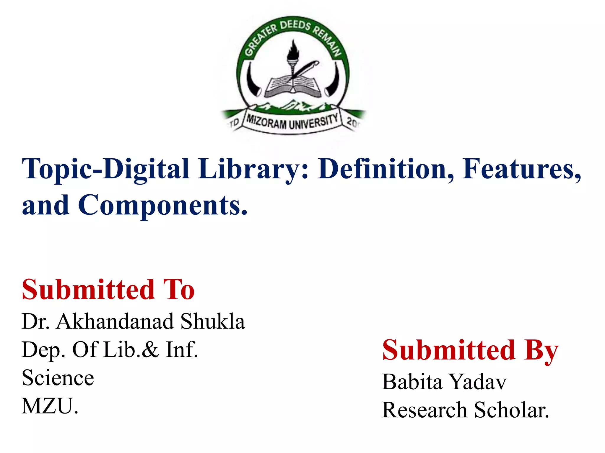 Digital library | PPTX