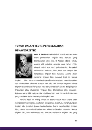 Teori belajar Kognitivisme, Behaviorisme, Humanisme, Dan ...