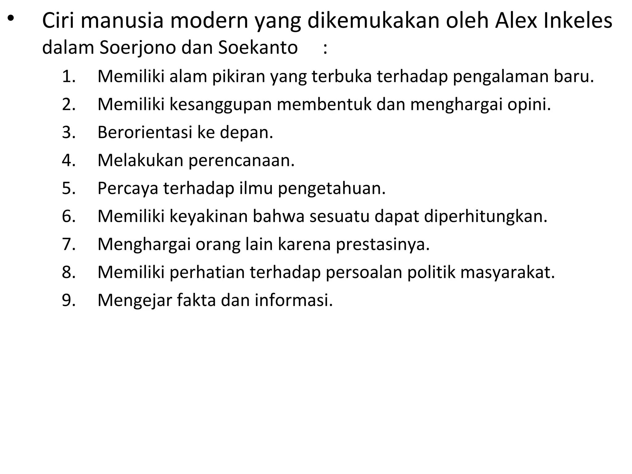 Modermisasi dan Perubahan Sosial Budaya | PPT