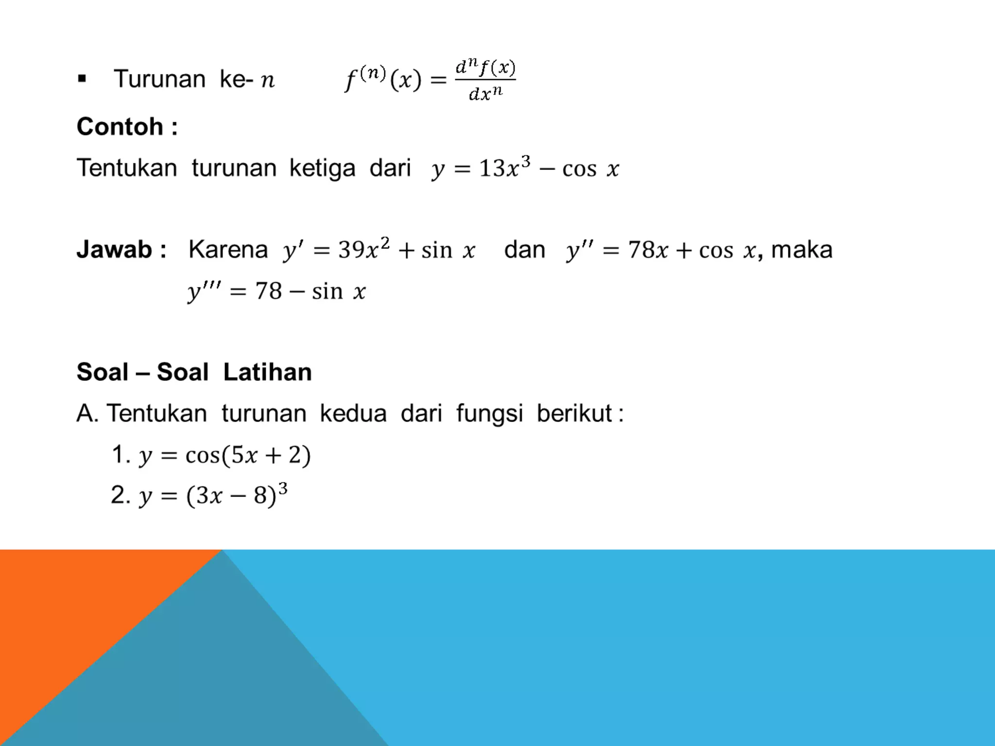 Bab 4. Turunan ( Kalkulus 1 ) | PPS