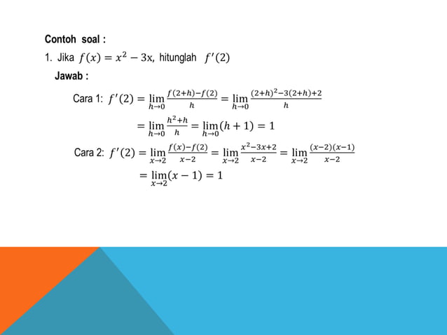 Bab 4. Turunan ( Kalkulus 1 ) | PPS