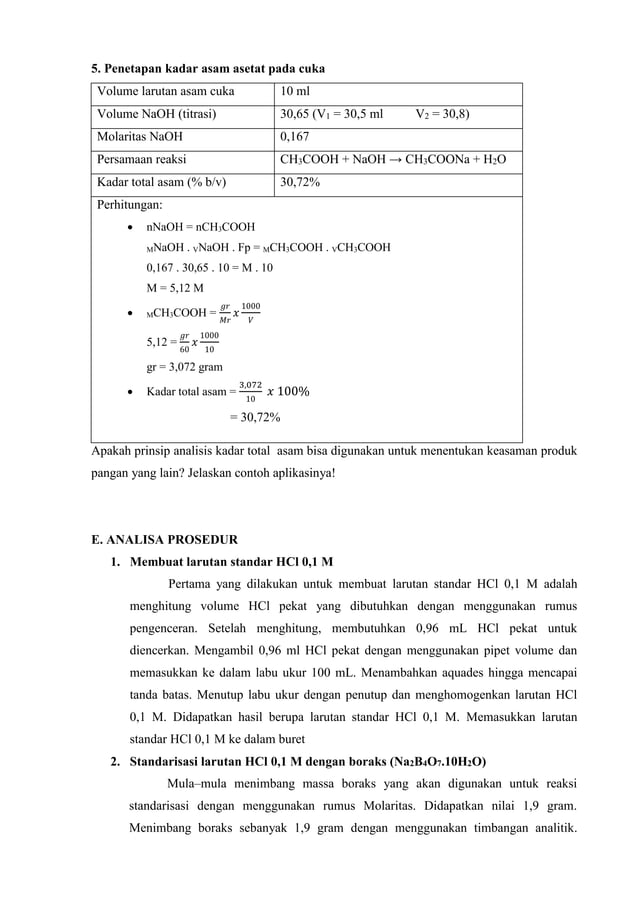 Bab iv asidi alkalimetri | DOCX