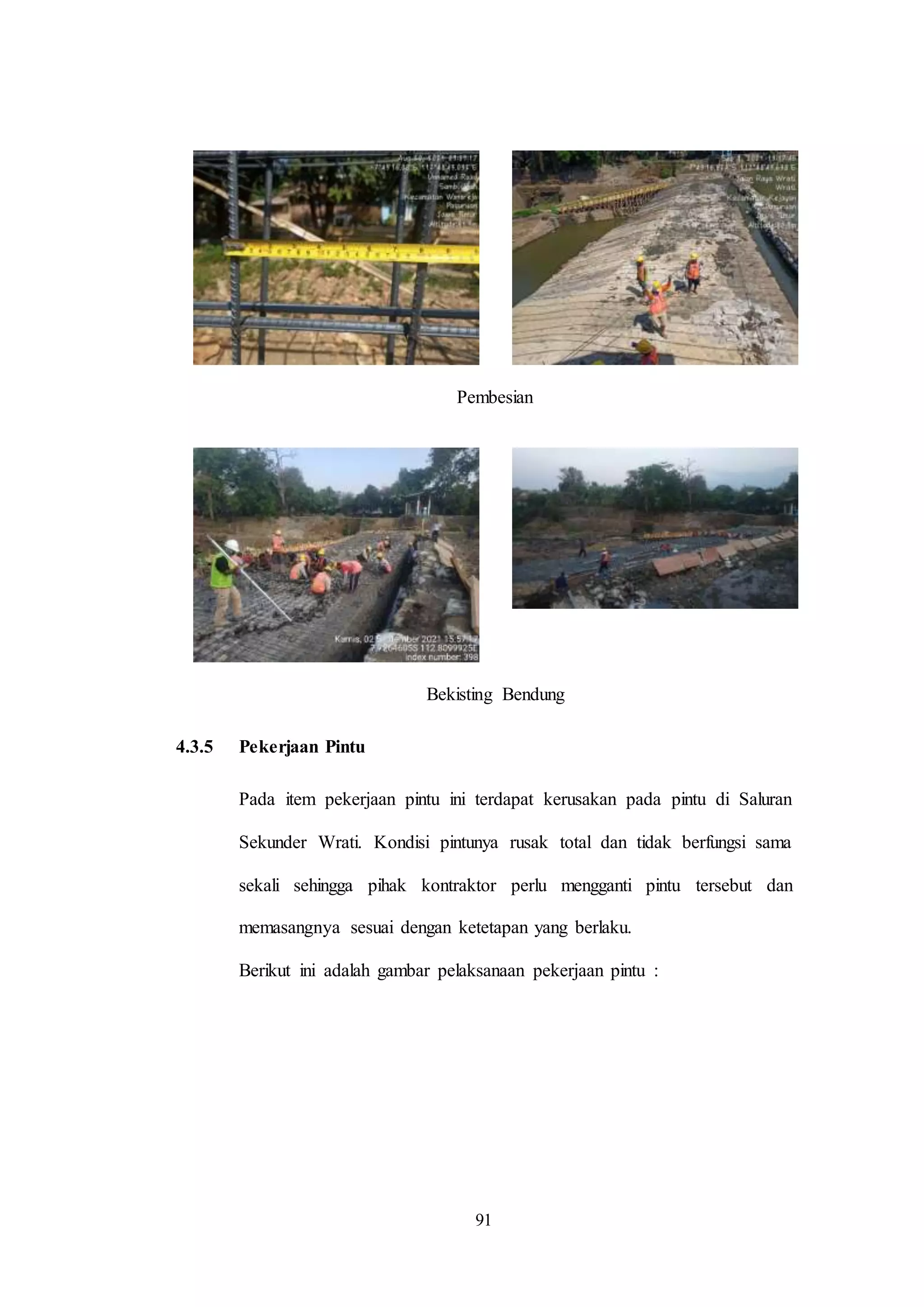 Bab iv pelaksanaan konstruksi%1 | PDF