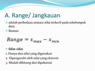 Bab iv pemusatan dan penyebaran data | PPTX