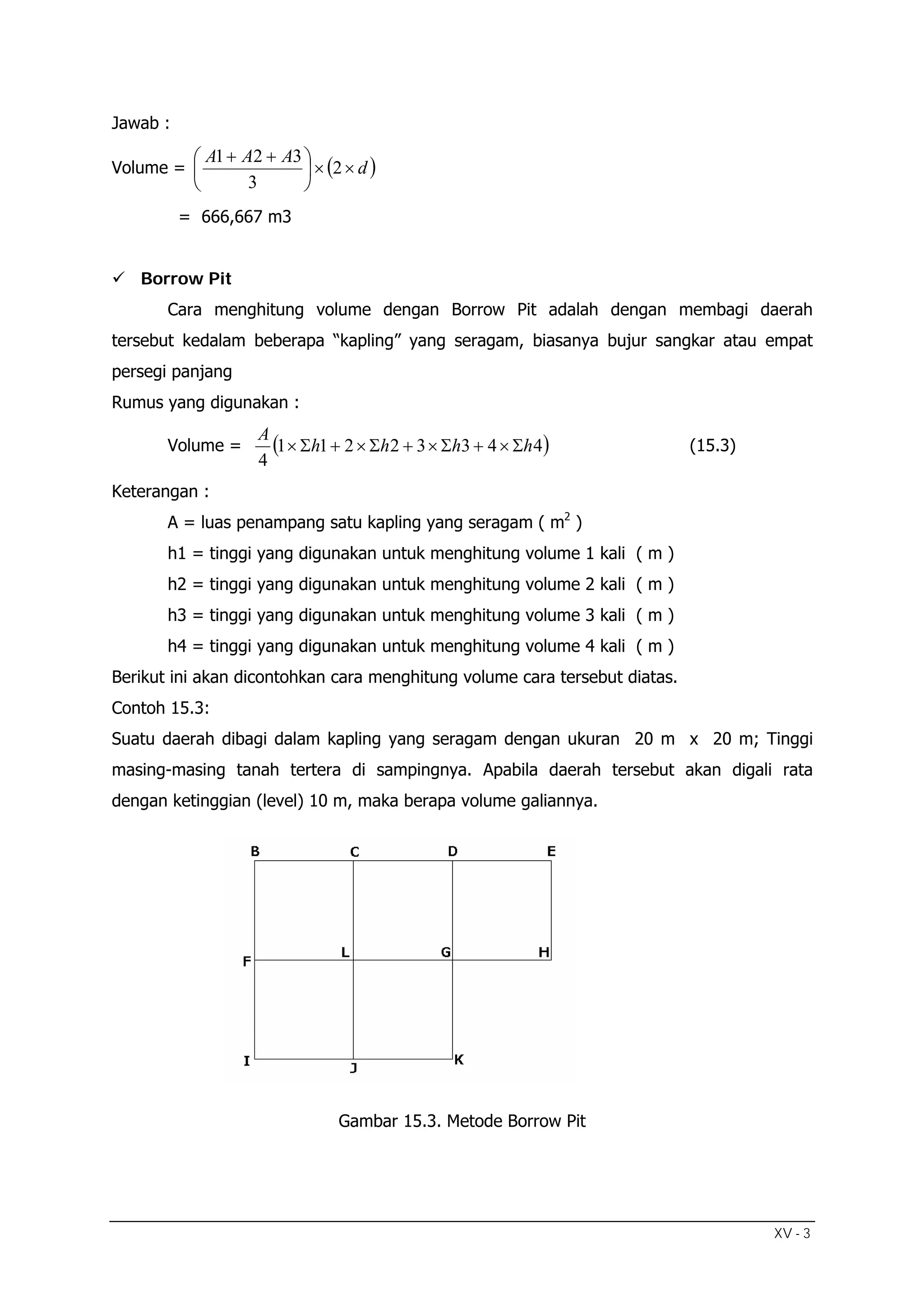 Bab iv perhitungan galian timbunan | PDF
