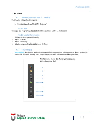 Bab iv perintah dasar linux mint 17 | PDF