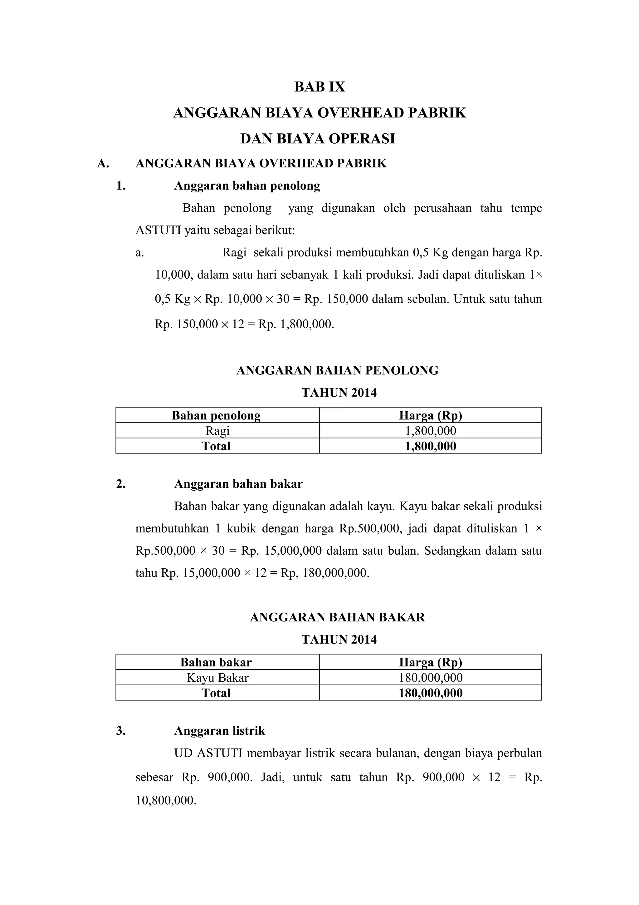 Bab ix anggaran bop | PDF