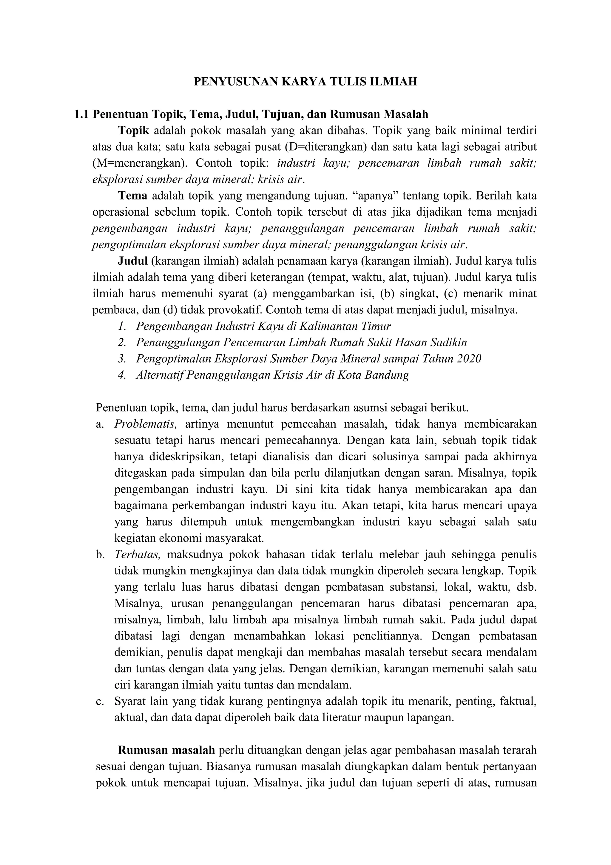 Bab ix penyusunan kti | PDF