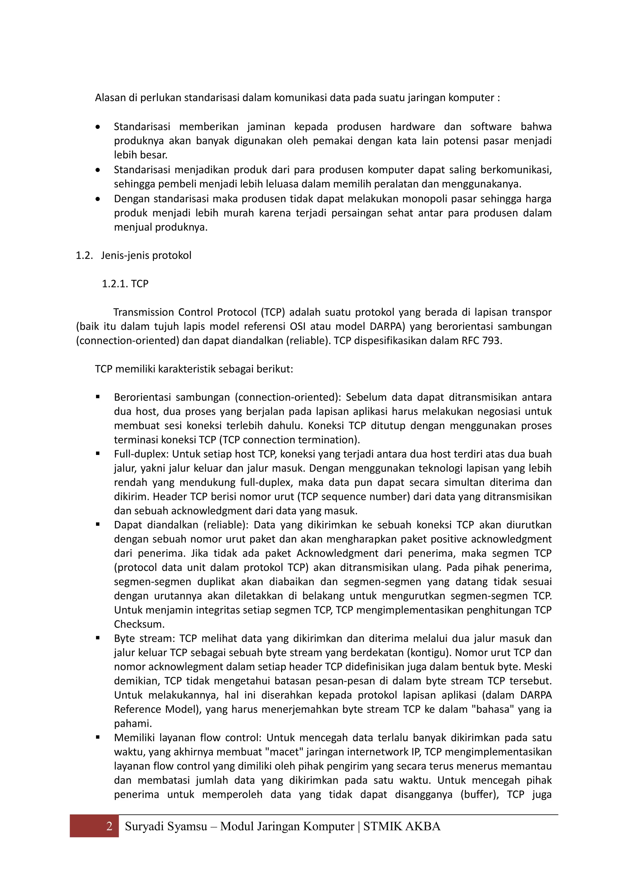 Bab jenis protokol jaringan | PDF
