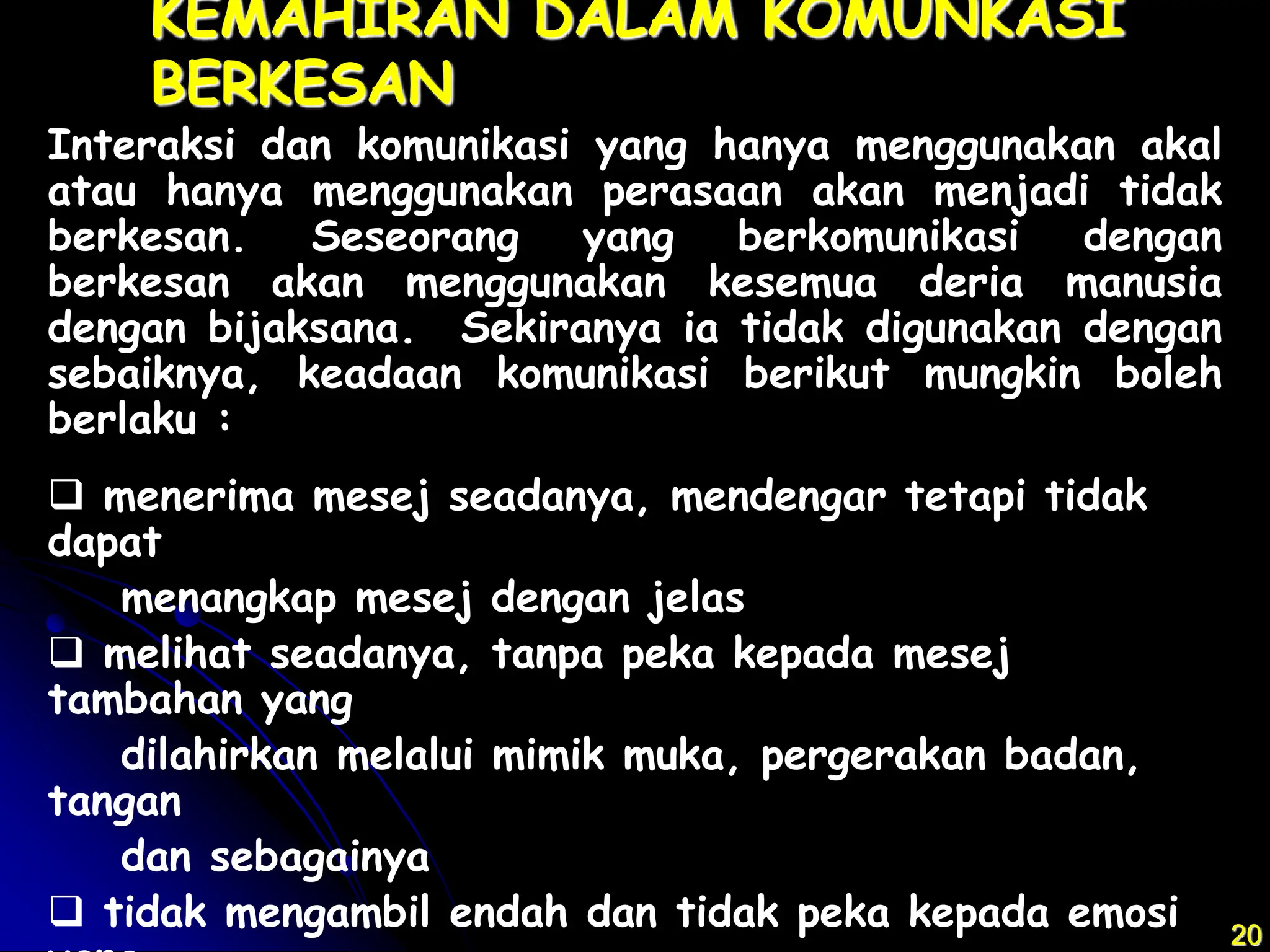 KOMUNIKASI BERKESAN DALAM PENGURUSAN ORGANISASI | PPT