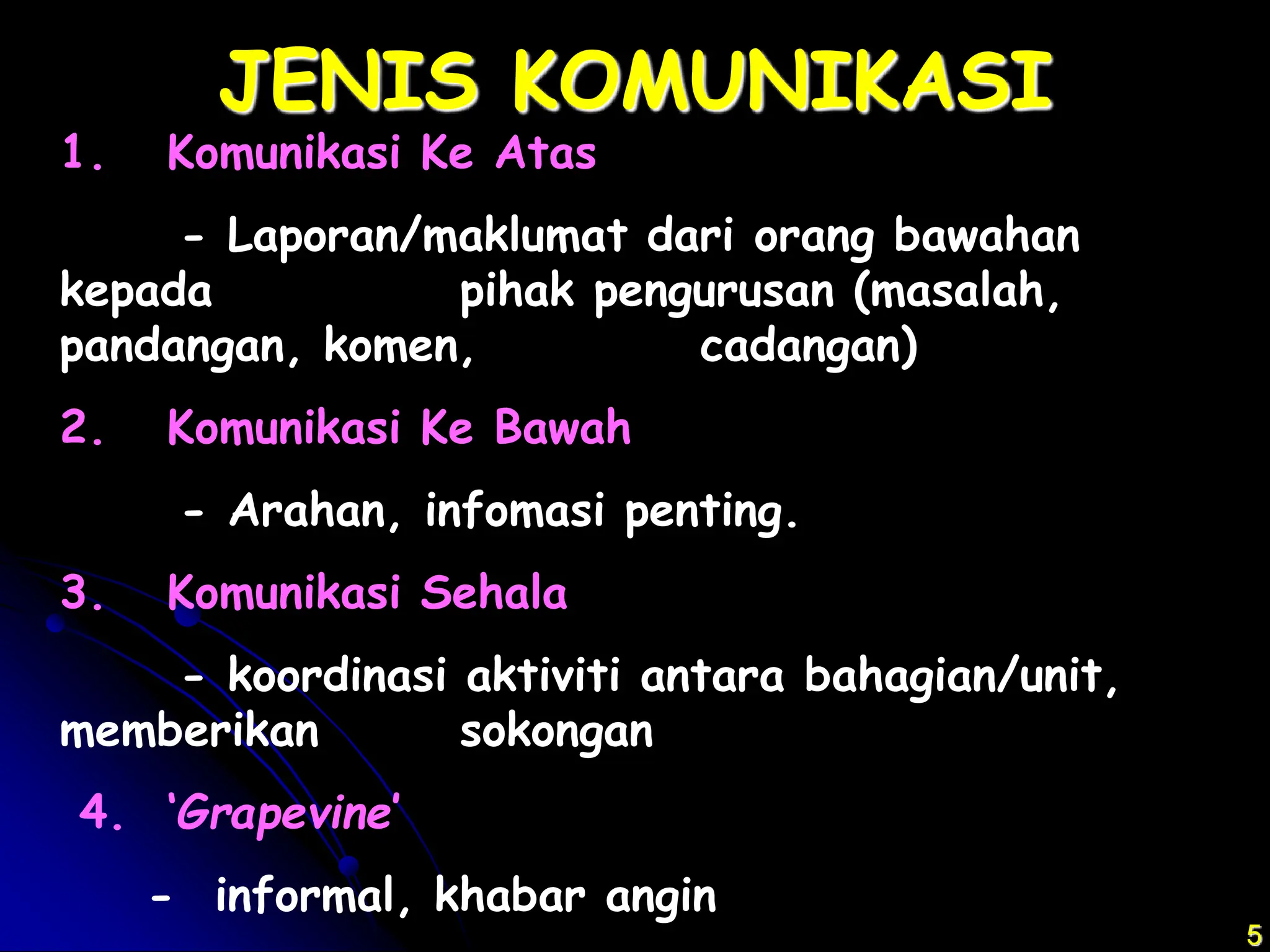 KOMUNIKASI BERKESAN DALAM PENGURUSAN ORGANISASI | PPT