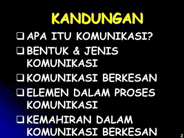 KOMUNIKASI BERKESAN DALAM PENGURUSAN ORGANISASI | PPT