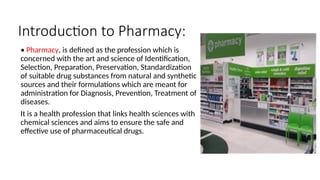 Development of profession of pharmacy | PPTX