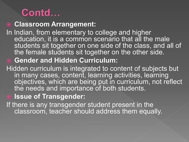 Promoting Gender Equality in our school context: issues and challenges ...