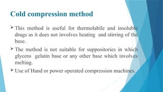 Suppositors used in pharmacy | PPTX