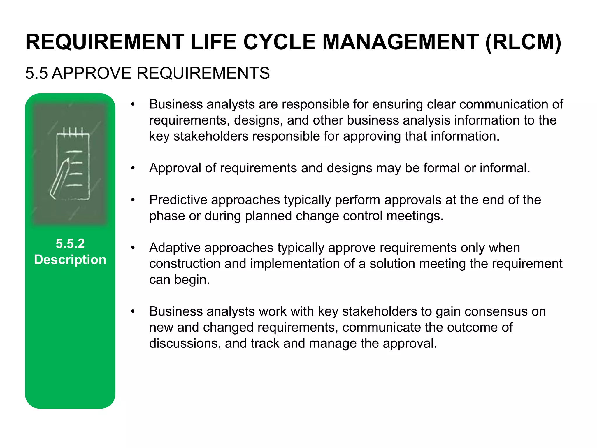 Babok Requirement Life Cycle Management | PPTX
