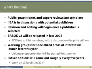 Babok V2 Update | PDF