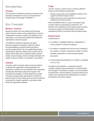 Babok20overview | PDF