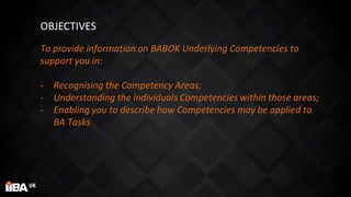 Babok study group underlying competencies | PDF