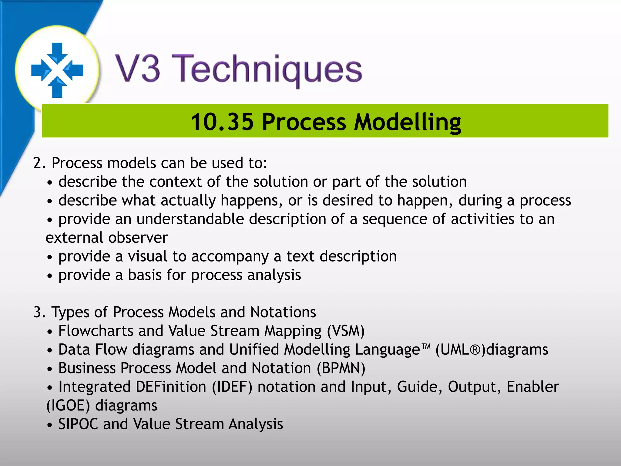 Babok v3 chp 10 techniques | PPTX