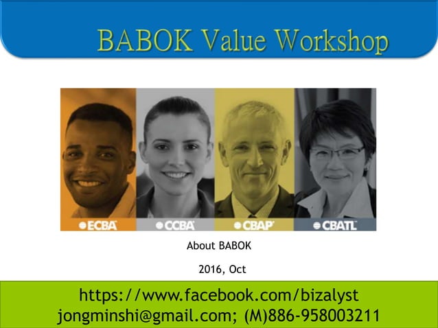 Babok v3 chp 10 techniques | PPTX